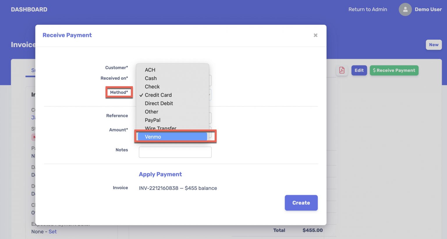 Create Invoices with Venmo payment – InvoiceMagic