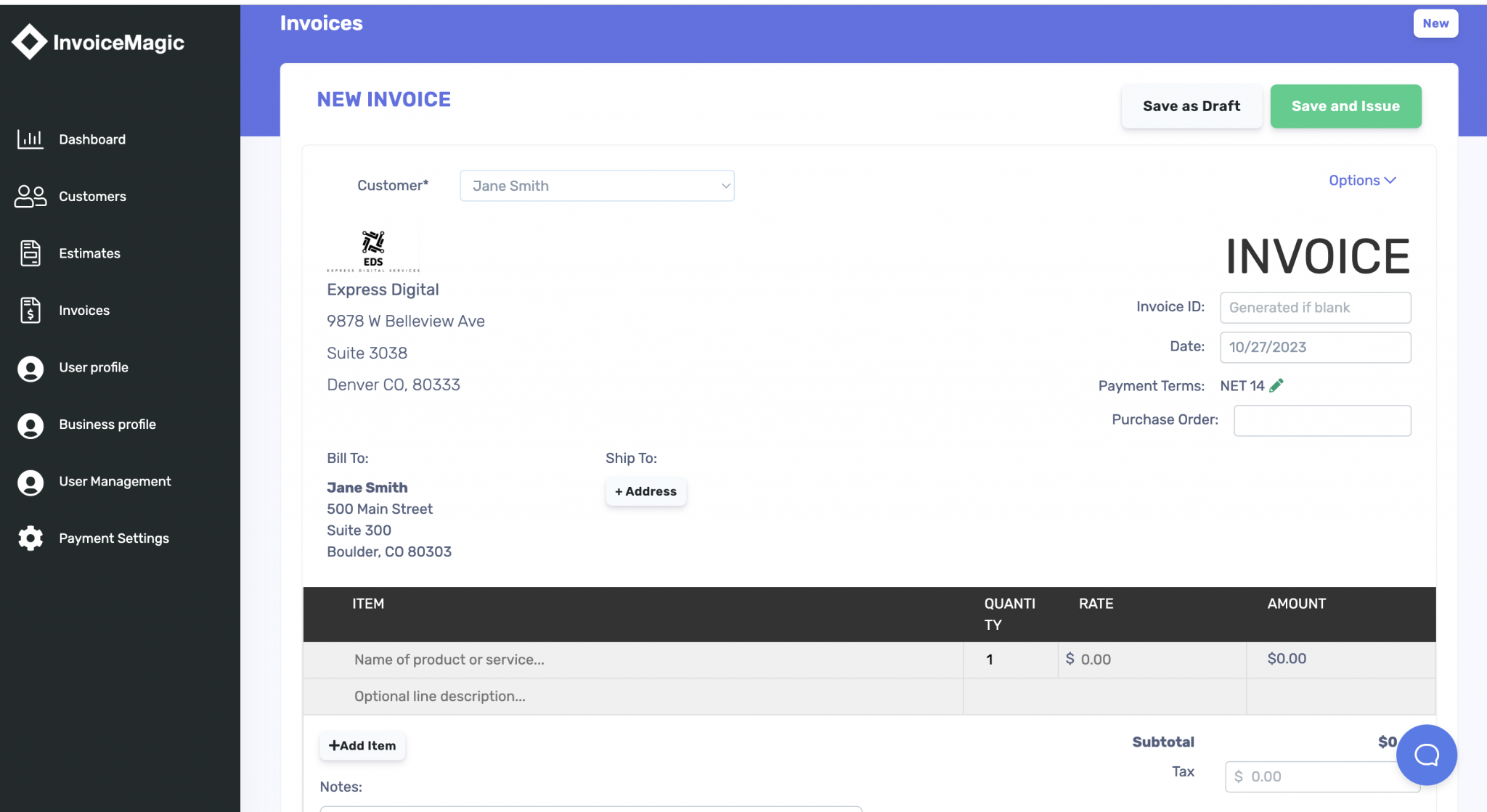 Create Invoice for Window Tinting Business – InvoiceMagic